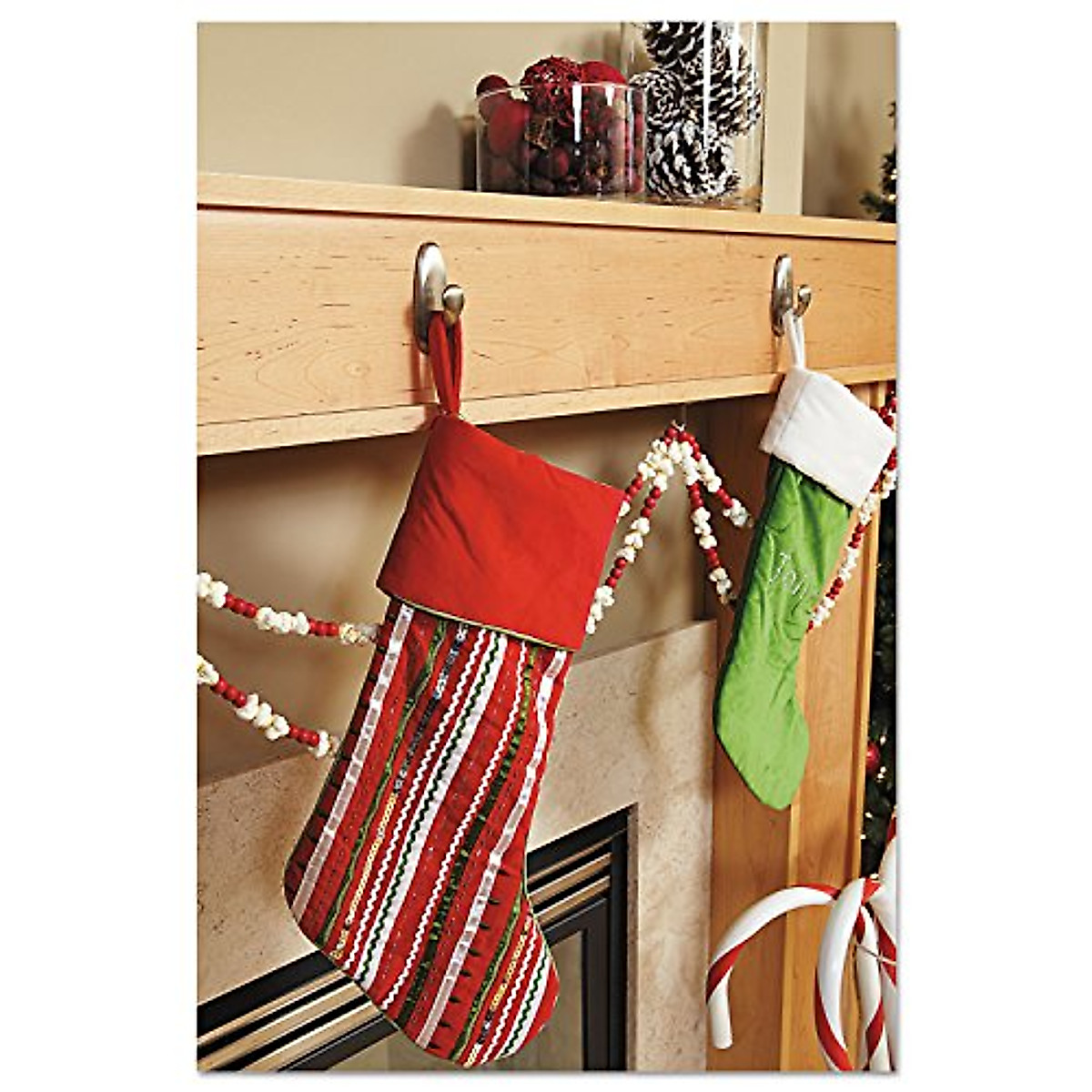 Command FC12BNES Adhesive Mount Metal Hook, Medium, Brushed Nickel Finish, 1 Hook & 2 Strips/Pack