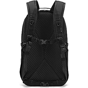 PacSafe Vibe 25 Anti Theft Travel Pack Jet Black Casual Daypack, Jet Black