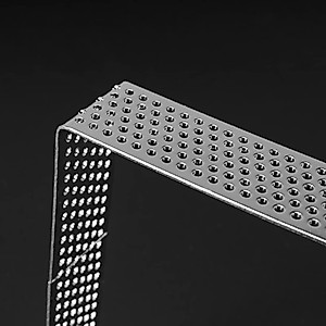 Trjgtas Perforated Tart Ring Stainless Steel Tartlet Molds Square Shape Mould Cake Baking Tool, 5 Pack