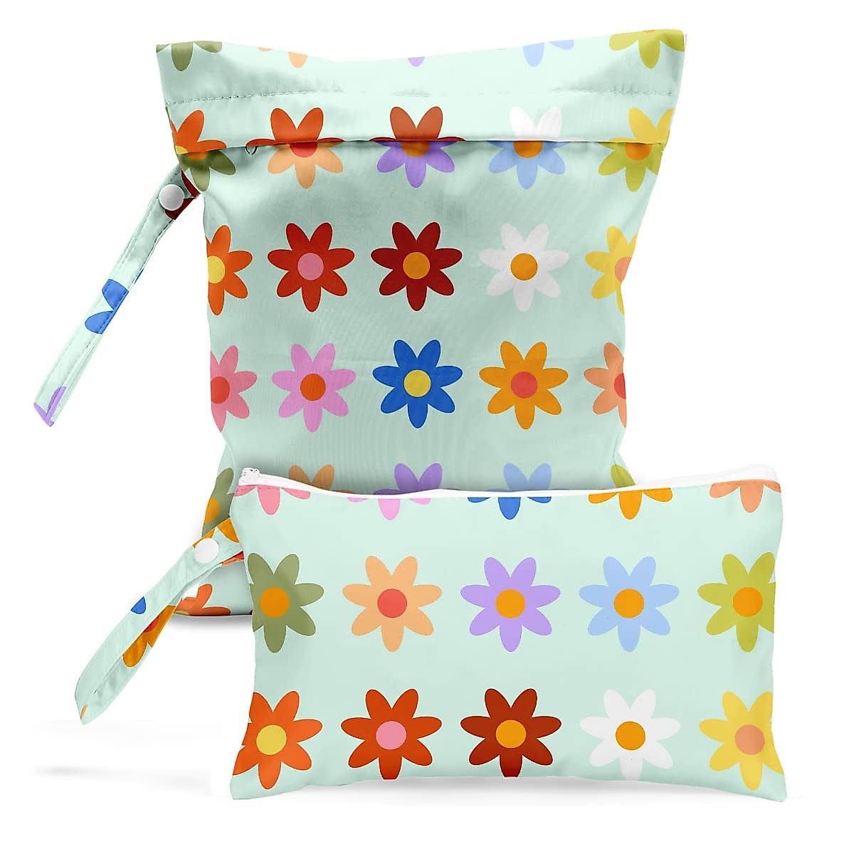 zcyxuuw Wet bag, Wet dry bag, swimsuit, travel, beach, pool, diapers, dirty yoga gym clothes, toiletries, waterproof Heart Decor Bohemian heart romantic birthday gift, 2 piece set.