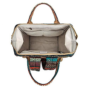 Kinmac Waterproof Laptop Backpack For Laptop Up to 15.6 Inch Men Women Travel Outdoor Backpack (Bohemian)