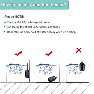 hygger 50W Mini Submersible Digital Display Aquarium Heater for Small Fish Tank, Compact and Fast Heating Thermostat, with External Controller and Built-in Thermometer, for Betta, Turtle
