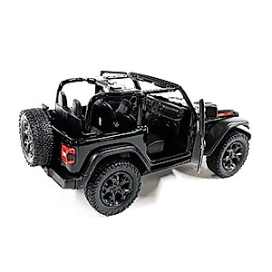 Wrangler Rubicon 4x4 Convertible Off Road Exploration Diecast Model Toy Car Black