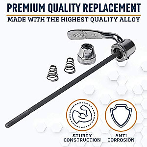 Alpcour Replacement Skewer – Quick Release Rear Wheel Axel Skewer for Road Mountain Bike Trainer – Indoor and Stationary Bicycle Training Replacement Parts and Accessories