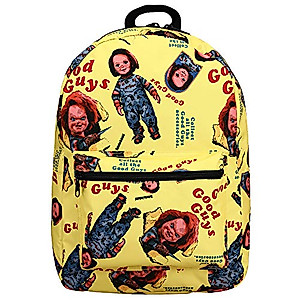 Chucky Classic Horror Movie Yellow All Over Print Tech Backpack