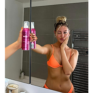 b.tan Dark Gradual Self Tanner Whip | Plump Up the Bronze - Daily Aerosol Foam to Build a Deep, Bronzed Everyday Glow, Enriched With Hyaluronic Acid + Guarana For Plump, Juicy Skin, 207ml