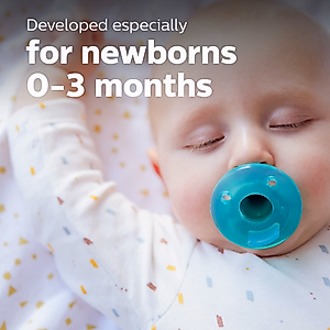 Philips AVENT Soothie Pacifier, Pink/Purple, 0-3 Months, 4 Pack, SCF190/42