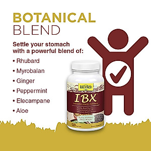 Natural Balance IBX Soothing Bowel Formula | Supports Digestive Health | 120 Veggie Caps