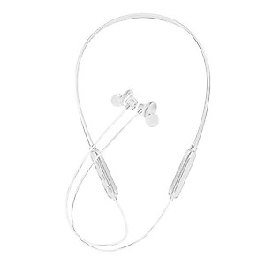 Heave Bluetooth V5.0 Headphones Wireless Magnetic Neckband,Sport Noise Cancelling Earbuds Wireless Headset with Stereo Bass Sound for Sports Work White