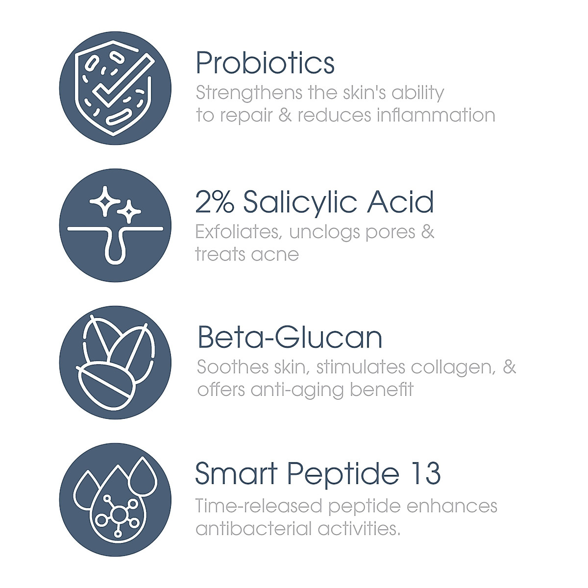 Glowbiotics Probiotic Acne Cleanser: Gentle Foaming Face Wash for Acne-Prone Skin | Clears Pores, Removes Dirt & Oil, Soothes Redness with Salicylic Acid & Niacinamide