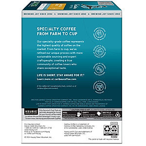 Caribou Coffee Daybreak Morning Blend, Single-Serve Keurig K-Cup Pods, Light Roast Coffee, 24 Count (11.9g)(Pack of 4)