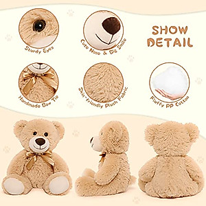 MorisMos 7 Packs Teddy Bears Bulk-14 Inch Bulk Teddy Bear Stuffed Animals in 7 Colors, Plush Teddy Bears Baby Shower for Girl Boy,Small Teddy Bear Stuffed Animals Wholesale for Birthday Christmas