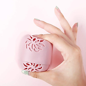 DKAF Makeup Sponge Container Set, 2 Silicone Makeup Sponge Travel Case 2 Soft Makeup Sponge and 2 Makeup Sponge Drying Holder, Easy to Carry