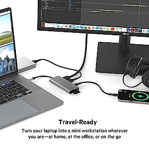 Belkin AVC007btSGY 5 in 1 USB-C Hub, 4K HDMI, 2 x USB3.0, SD/microSD Compatible with iPad/iPad Pro/iPad Mini/iPad Air/MacBook/MacBook Air/Android Tablets and More