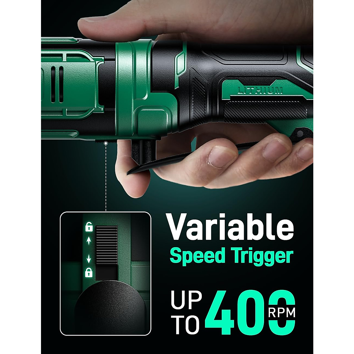 KIMO 20V Cordless Ratchet Wrench 1/2" Set, 74 Ft-lbs 400 RPM Electric Ratchet Wrench, Battery Powered Ratchet with 7 Sockets, 3" Extension Bar, 3/8" Adapter, 2-Pack Lithium-Ion Batteries, Fast Charger