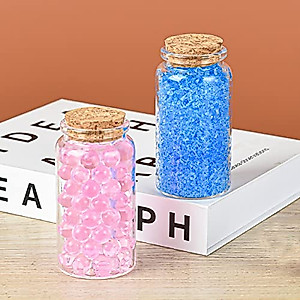 3PC100ML Empty Glass Jars with Cork Stoppers for DIY Art Crafts Projects Decoration Party Supplies and Wedding Party Favors for DIY Art Crafts Projects Decoration Party Supplies Wedding