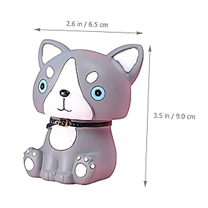 Veemoon Bobble Dog Ornament Car Bobblehead Dashboard Puppy Toys Small Dogs Car Ornament Animal Party Favor Car Decorations for Women Resin Puppy Model Resin Dog Adorn Resin Animals Model