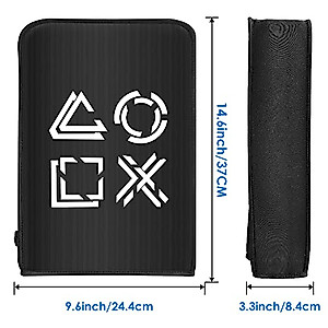Wedorat Dust Cover for ps5 Protectors for Playstation 5 Game Console Case Skin Waterproof Washable Dust Cover Sleeve for PS5 Accessories Soft Neat Lining Dust Guard Black