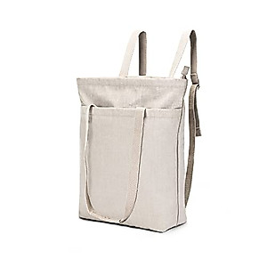 FASTFAIRY Tote Bag Backpack 2 in 1 ，Waterproof, holds 14" laptop