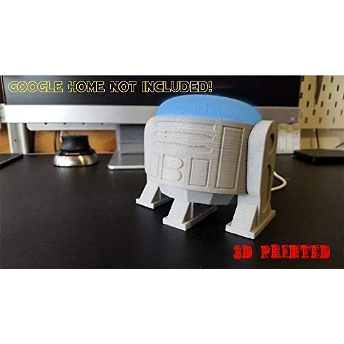 R2D2 Astromech Droid Stand for Google Home Mini Smart Speaker WHITE