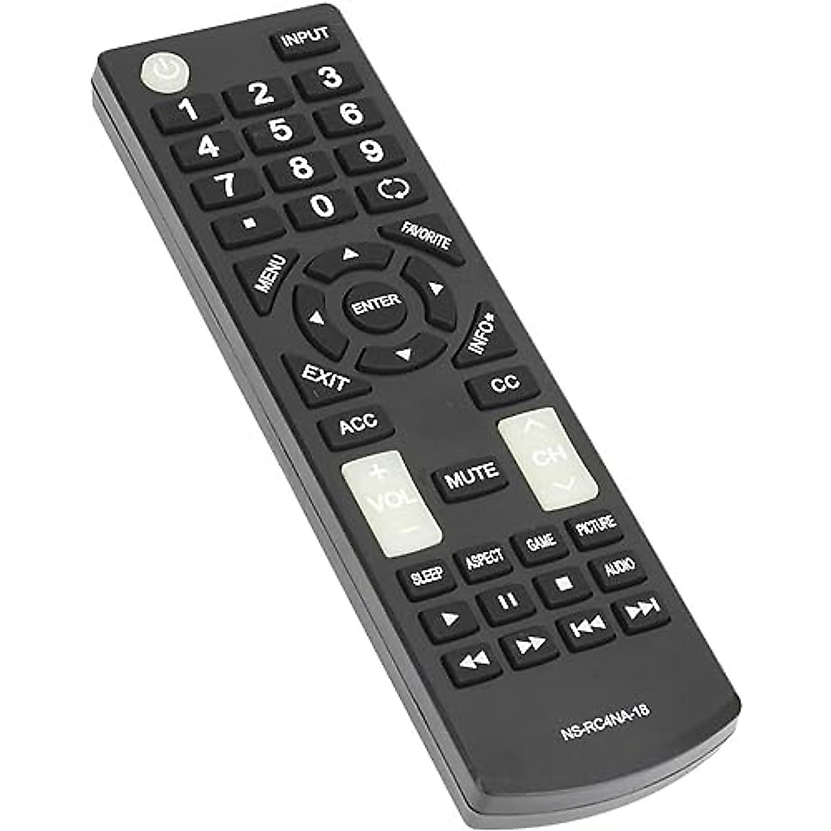 Universal NS-RC4NA-18 Remote Control Replacement for All Insignia TVs