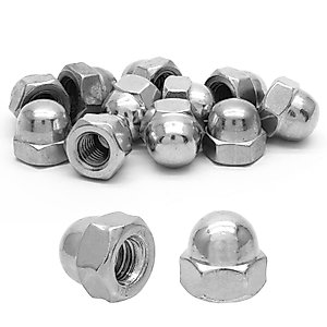 Piutouyar Acorn Cap Nuts Hex Nut 3/8-16, 304 Stainless Steel 18-8 Hex Dome Cap Nut (20Pcs)