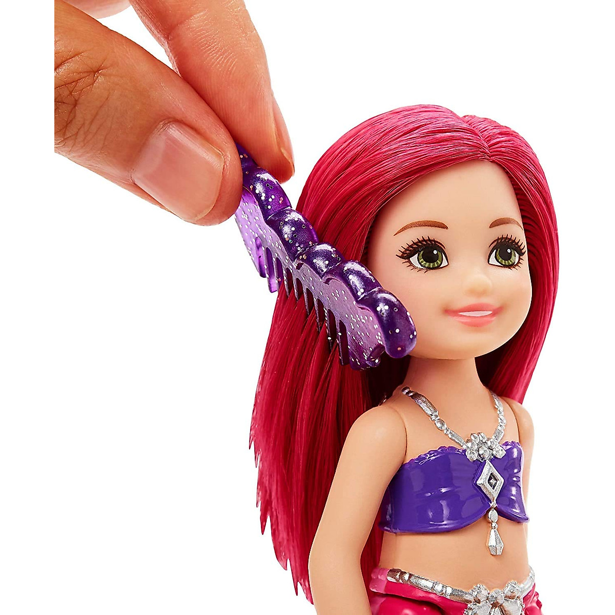 Barbie Mattel Dreamtopia-Pack of 3 Chelsea Mermaid, Fairy and Princess Dolls, Multicolor FPL86