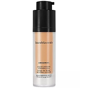 bareMinerals Original Liquid Mineral Foundation Broad Spectrum Spf 20, Golden Nude 16, 1 Fl Oz