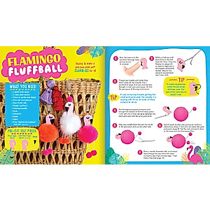 Klutz Pom-Pom Backpack Clips Craft Kit