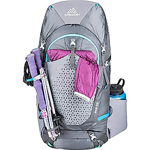 Gregory Mountain Products Jade 63 Liter Women's Overnight Hiking Backpack, Ethereal Grey, X-Small/Small