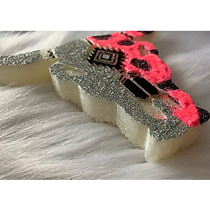 Bull Skull Car Freshie with Cow Print, Winter Candy Apple