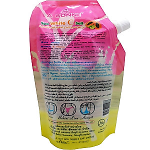 Spa Bath Salt Milk Protein Natural Vitamin C Lemon & Papaya Extract Brand A Bonne' Net Wt 350 g (12.35 oz) x 2 bags by A Bonne'