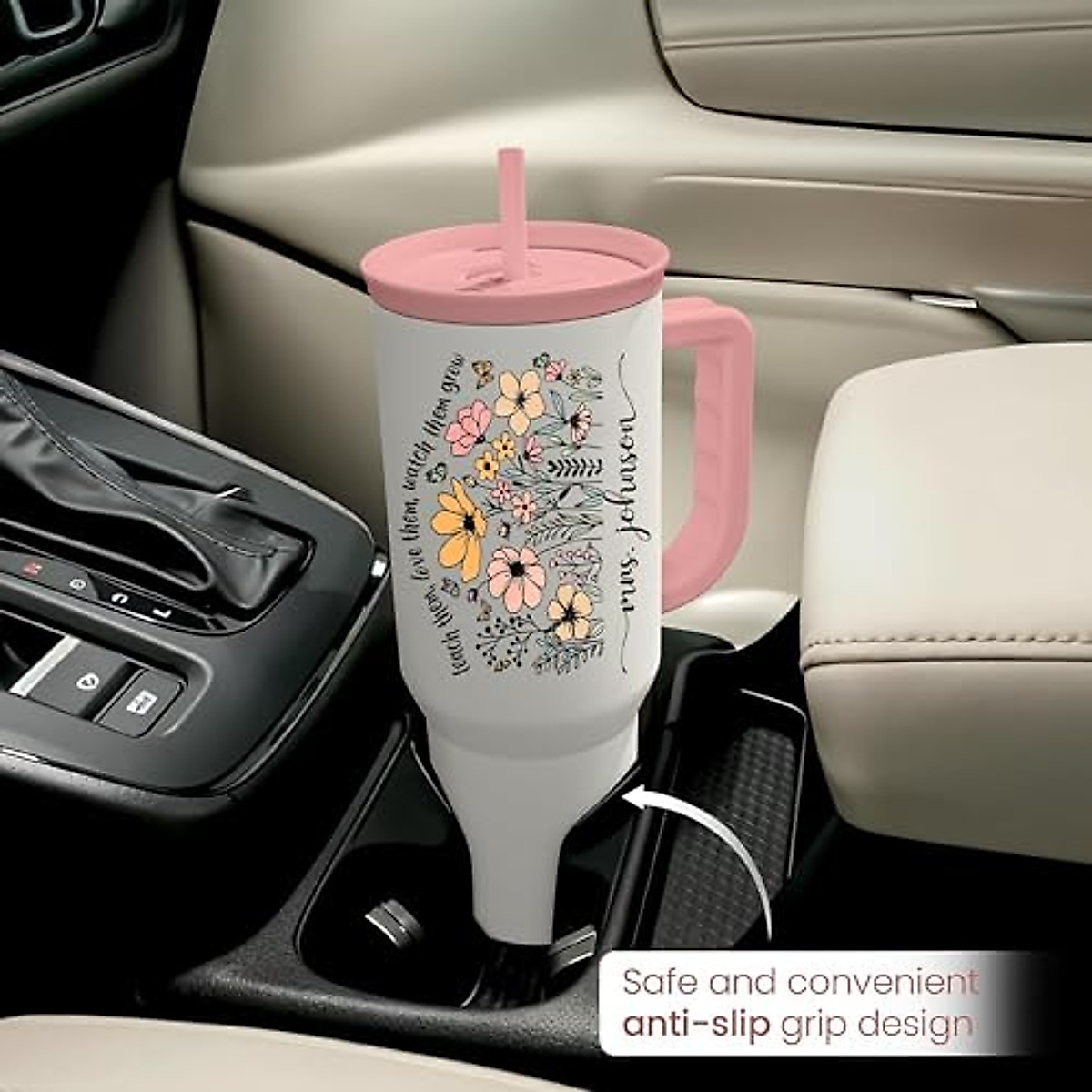 Noni Personalized Teacher Tumbler 40oz, Teach Tumbler Gifts For Women, Teachers Appreciation Week, Thank You Gift For Teachers Women, Birthday Mother's Day Gift