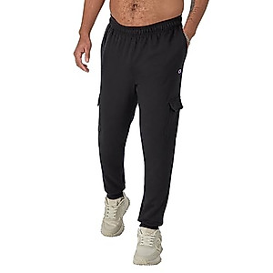 Champion Men's Cargo Joggers, Powerblend, Fleece Midweight Men's Joggers (Reg. or Big & Tall)