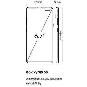 Samsung Galaxy S10, 5G, Verizon, 256GB - Majestic Black