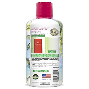 Premium Liquid Multivitamin for Women | Sugar Free Women’s Multivitamin | 100+ Vitamins, Minerals & Herbs Promote Anti-Aging, Heart, Brain & Bone Health |98% Absorption Rate | Non-GMO | 32 Serv