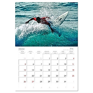 SURF PASSION 2022 Photos by Marion Koell (Monthly Wall Calendar 2024 11.7" x 16.5" (open)), CALVENDO 14 Month Calendar