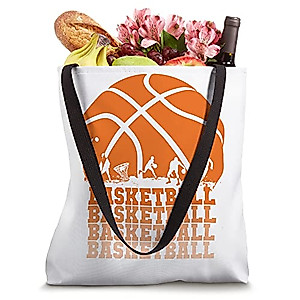 Basketball January February April March Basketball Vintage Tote Bag
