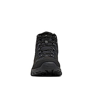 Columbia Men's Buxton Peak Mid II Hiking Shoe, Black/Shark, 13 Wide