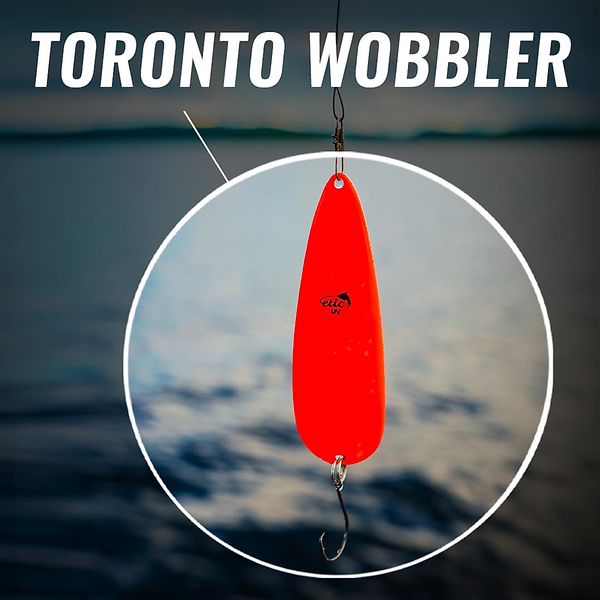 ETIC Toronto Wobbler 4", 3/4oz Fishing Spoons Kit 100% Made of Brass, 3 pcs Fishing Lures, Tackle, Hooks, Baits, Spinning, Casting, Trolling for Trout, Salmon, Pike, Walleye, Bass and Mores