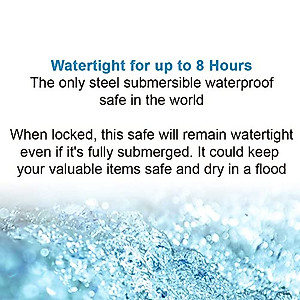 Honeywell Safes & Door Locks - 2609 Steel Submersible Waterproof 2 Hour Fire Safe; Digital Lock; Motion Alarm, 2.39 Cubic Feet Capacity, 27.8 Inches High x 18.1 Inches Wide x 21.6 Inches Deep, Black