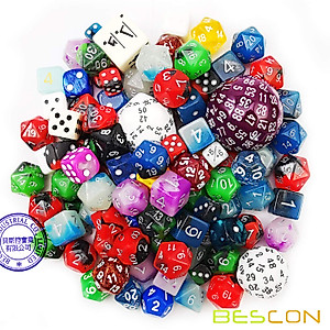 Bescon Big Better Rejects Dice Pack 100+, Second Dice Set 100pcs