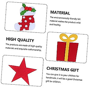 OFFSCH 1 Set Felt Christmas Tree Play Set Christmas Decor Table Top Decor Felt Tree Ornaments Felt Christmas Tree for Toddlers 3D Felt Christmas Tree Xmas Ornament Felt Christmas Tree Set