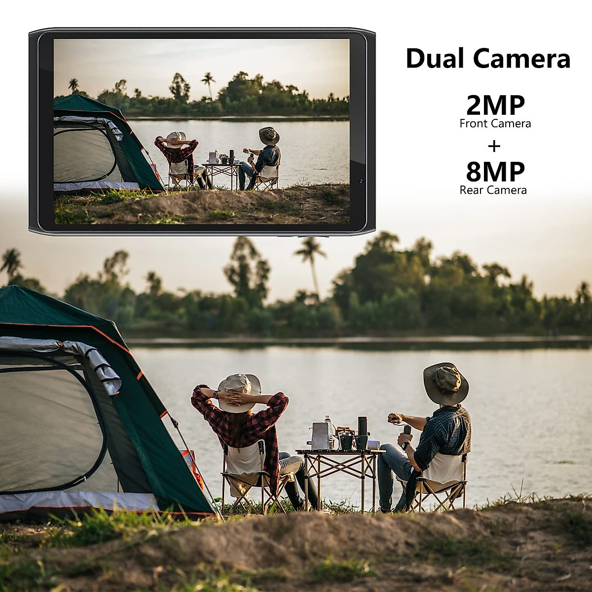 HOTTABLET Tablets Andorid 10 Tablet, 32GB ROM 512GB Expand Tablet Computer, 1280x800 IPS Touch Screen, 2MP&8MP Camera, Bluetooth, WiFi, 6000mAh Battery, Tablet PC