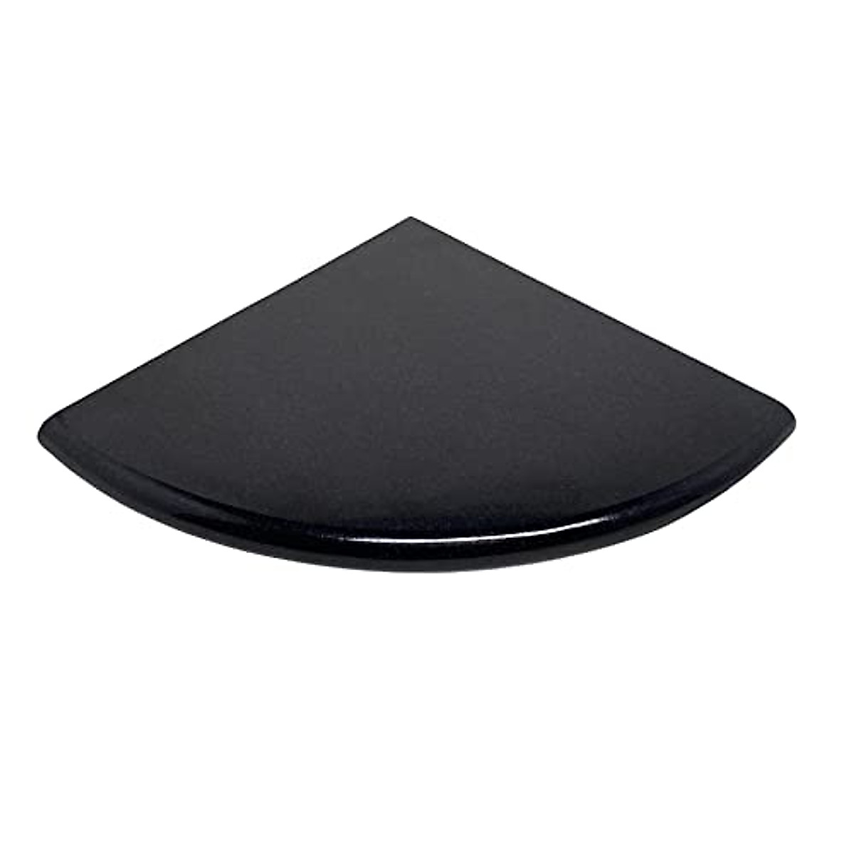 Tenedos Premium Quality Absolute Black Granite Corner Shelf Both Side Polished 9 Inch (1) Maintenance Free, Stain Resistant