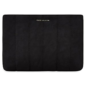 KATIE LOXTON Kayla Quilted Womens Medium Vegan Leather Clutch Purse Pouch Black