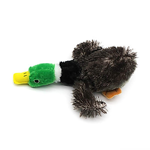 N/ hionre Sound Squeaky Interactive Toys for Pets, Funny Plush Cartoon Duck Shape Chew Play Toy for Pet Dog Cat Duck