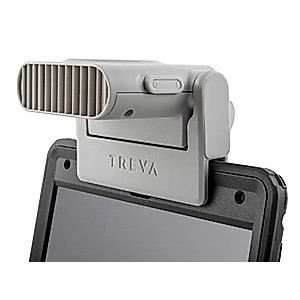 Mini Clip On Fan - Tiny Personal Fan Clips Onto Cell Phones, Tablets, Laptop Computers – Cordless, Battery Operated - Portable Cooling For Travel, Bed, Camping, Beach, Outdoors, Gray