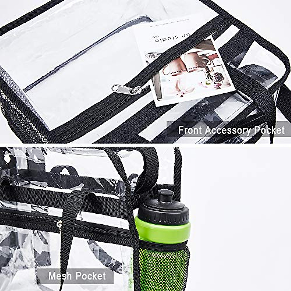 Clear Bag Stadium Approved,Security Approved Clear Tote Bag-12"X12"X6"