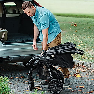 Chicco Bravo LE ClearTex Quick-Fold Stroller - Pewter | Grey